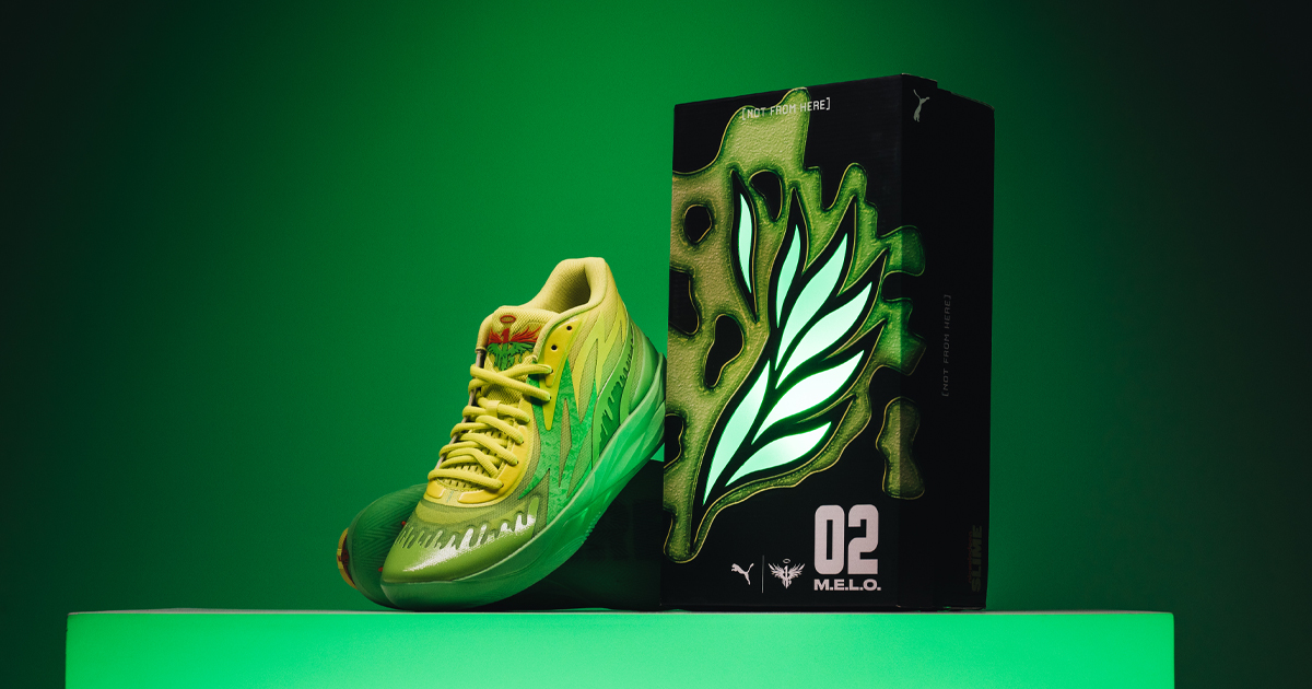 LAMELO BALL 聯手怪奇生物史萊姆打造全新 PUMA MB.02 "SLIME" 綠色怪物｜Bounce