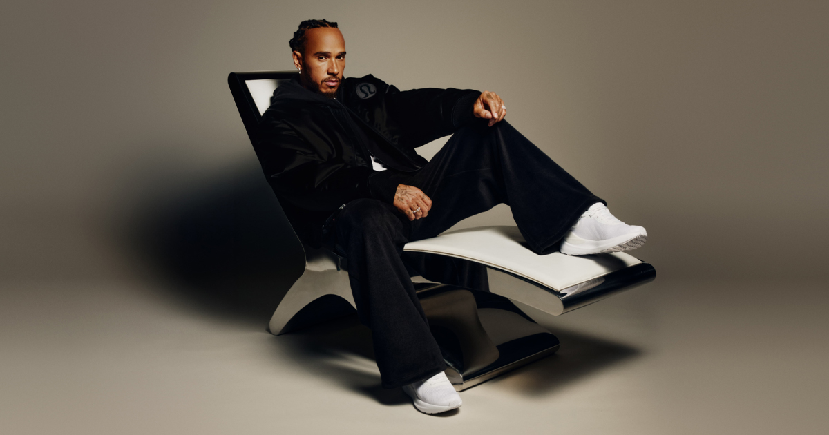 lululemon 宣布 Lewis Hamilton 成為最新品牌大使｜Bounce